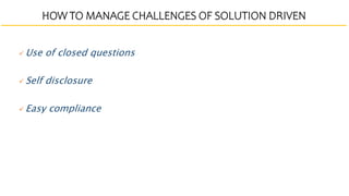 SOLUTION DRIVEN SKILLS | PPTX