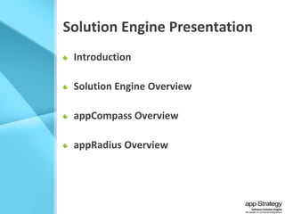 Solution engine presentation | PPTX
