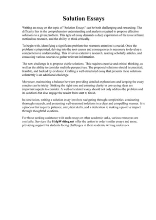 Solution Essays.pdf