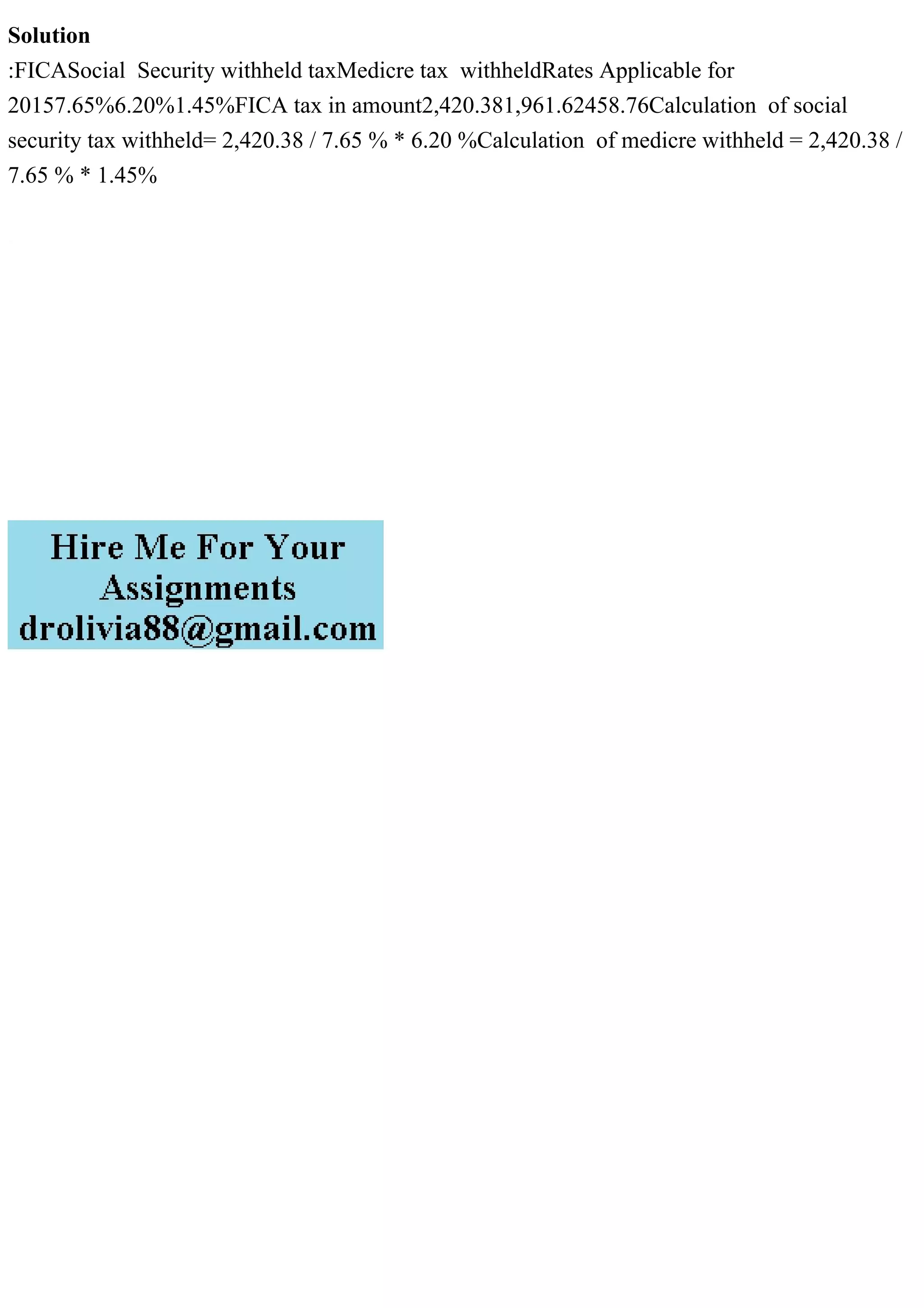 SolutionFICASocial Security withheld taxMedicre tax withheldRates.pdf