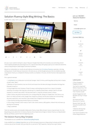 Solution Fluency Style Blog Writing - The Basics | PDF