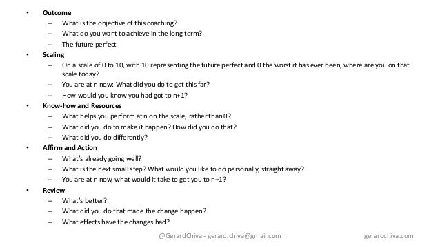 Solution focus coaching - A positive approach to change