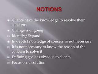 Solution focused brief therapy pp | PPTX