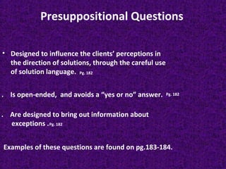 Solution focused therapy ppt | PPT