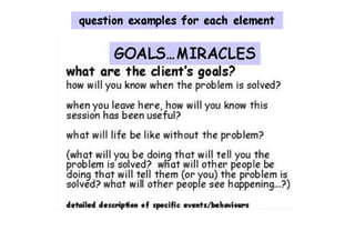 Solution Focus Key Areas | PDF