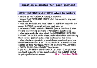 Solution Focus Key Areas | PDF