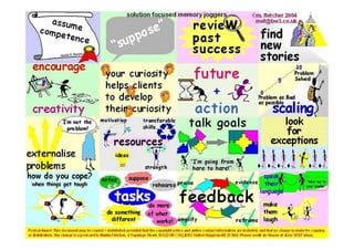 Solution Focus Key Areas | PDF