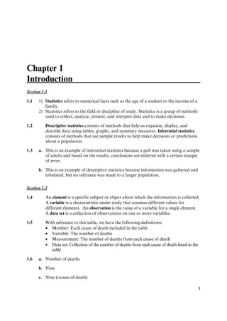 Solution for each chapter and Solution manual for Introductory ...