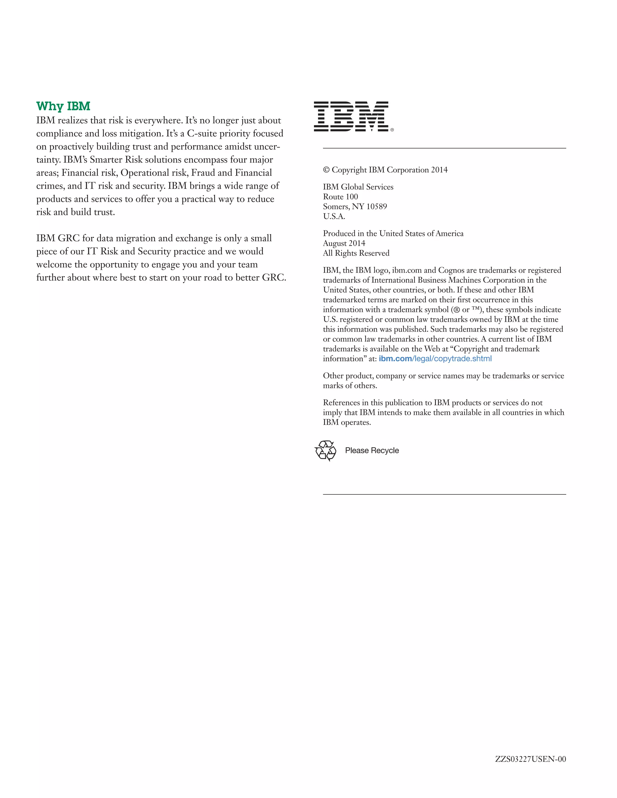 IBM Governance, Risk and Compliance for Data Movement and Exchange | PDF