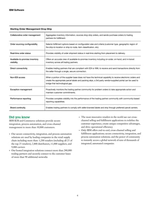 IBM Sterling Order Management Drop Ship Capabilities | PDF