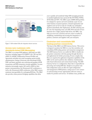 IBM WebSphere DataPower B2B Appliance XB62 | PDF