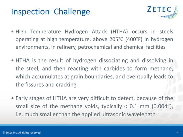 Solution: High Temperature Hydrogen Attack (HTHA) Inspection Challenge ...
