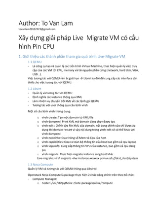 Solution Live-migrate vm in Openstack with Cpu Pinning configuratin | PDF