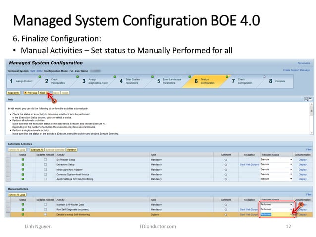 Solution Manager Technical Monitoring - SAP BOBJ BI 4.0 (Part 3 of 3 - Managed System ...