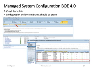 Solution Manager Technical Monitoring - SAP BOBJ BI 4.0 (Part 3 of 3 - Managed System ...