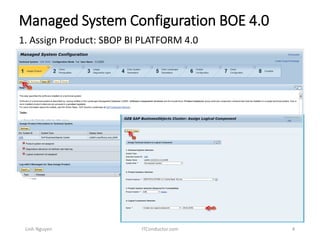 Solution Manager Technical Monitoring - SAP BOBJ BI 4.0 (Part 3 of 3 - Managed System ...