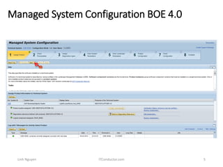 Solution Manager Technical Monitoring - SAP BOBJ BI 4.0 (Part 3 of 3 - Managed System ...