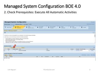Solution Manager Technical Monitoring - SAP BOBJ BI 4.0 (Part 3 of 3 - Managed System ...