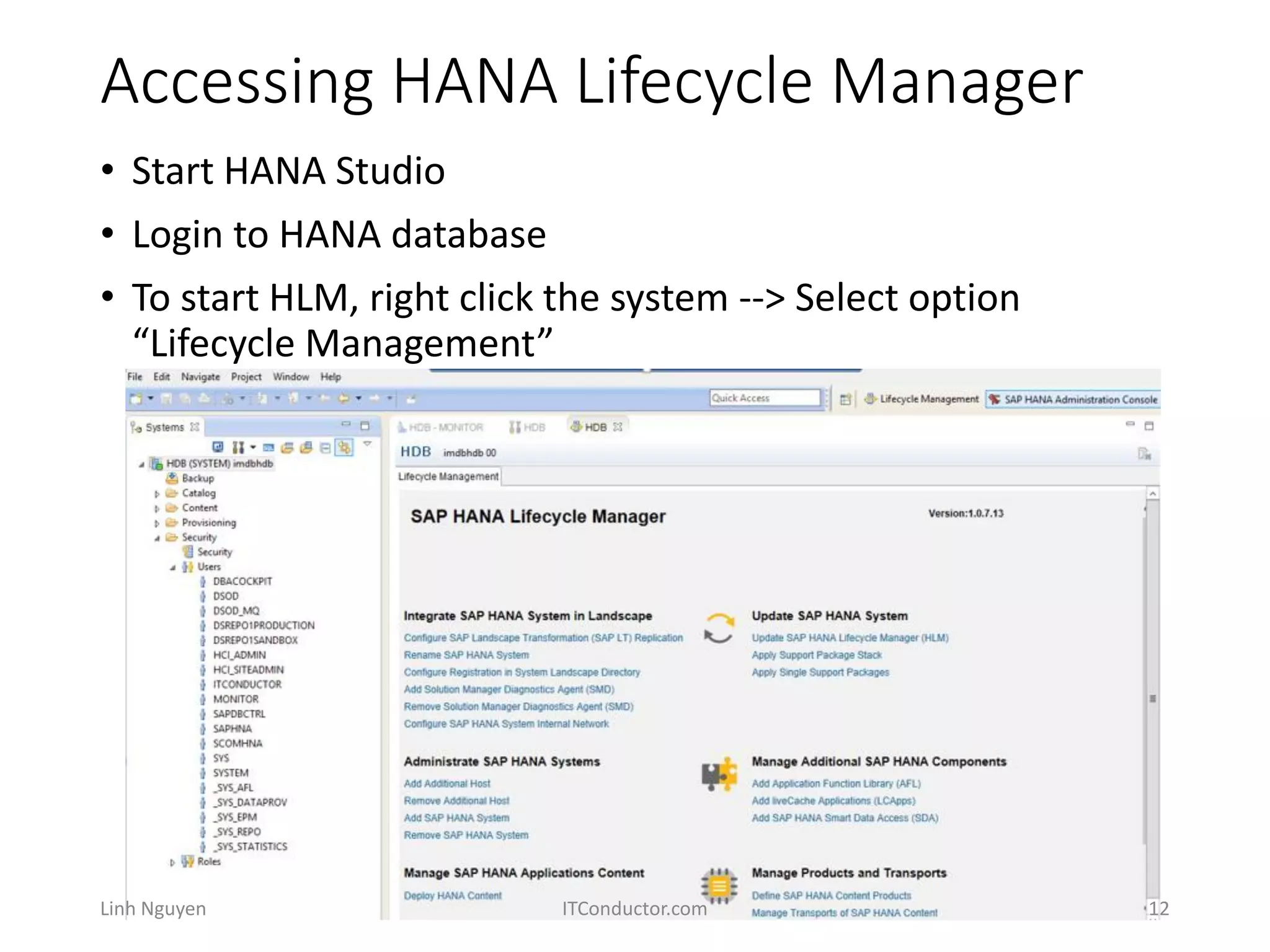 SAP Solution Manager - Netweaver on HANA Monitoring Setup Part 1 of 3 (Preparation) | PPT