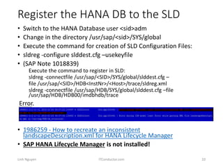 SAP Solution Manager - Netweaver on HANA Monitoring Setup Part 1 of 3 (Preparation) | PPTX