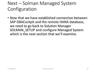 SAP Solution Manager - Netweaver on HANA Monitoring Setup Part 1 of 3 (Preparation) | PPTX