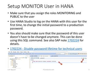 SAP Solution Manager - Netweaver on HANA Monitoring Setup Part 1 of 3 (Preparation) | PPTX