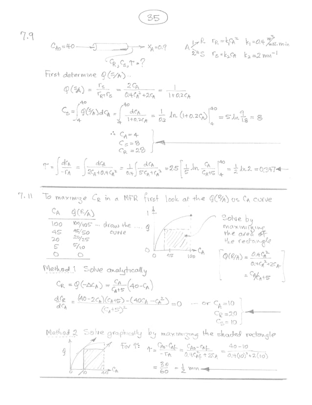 Solution manual chemical reaction engineering, 3rd edition Octave ...
