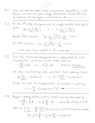 Solution manual chemical reaction engineering, 3rd edition Octave ...