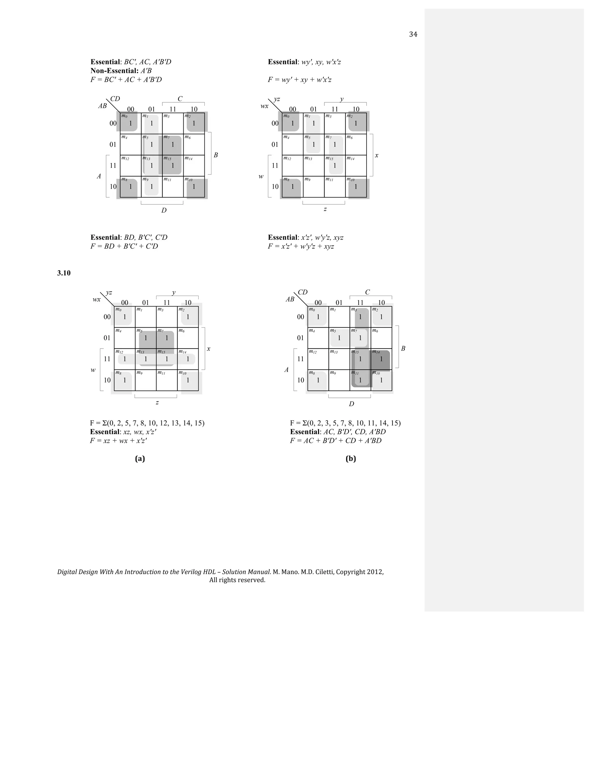 Solutionmanualdigitaldesignwithanintroductiontotheveriloghdl5theditionbymmorris