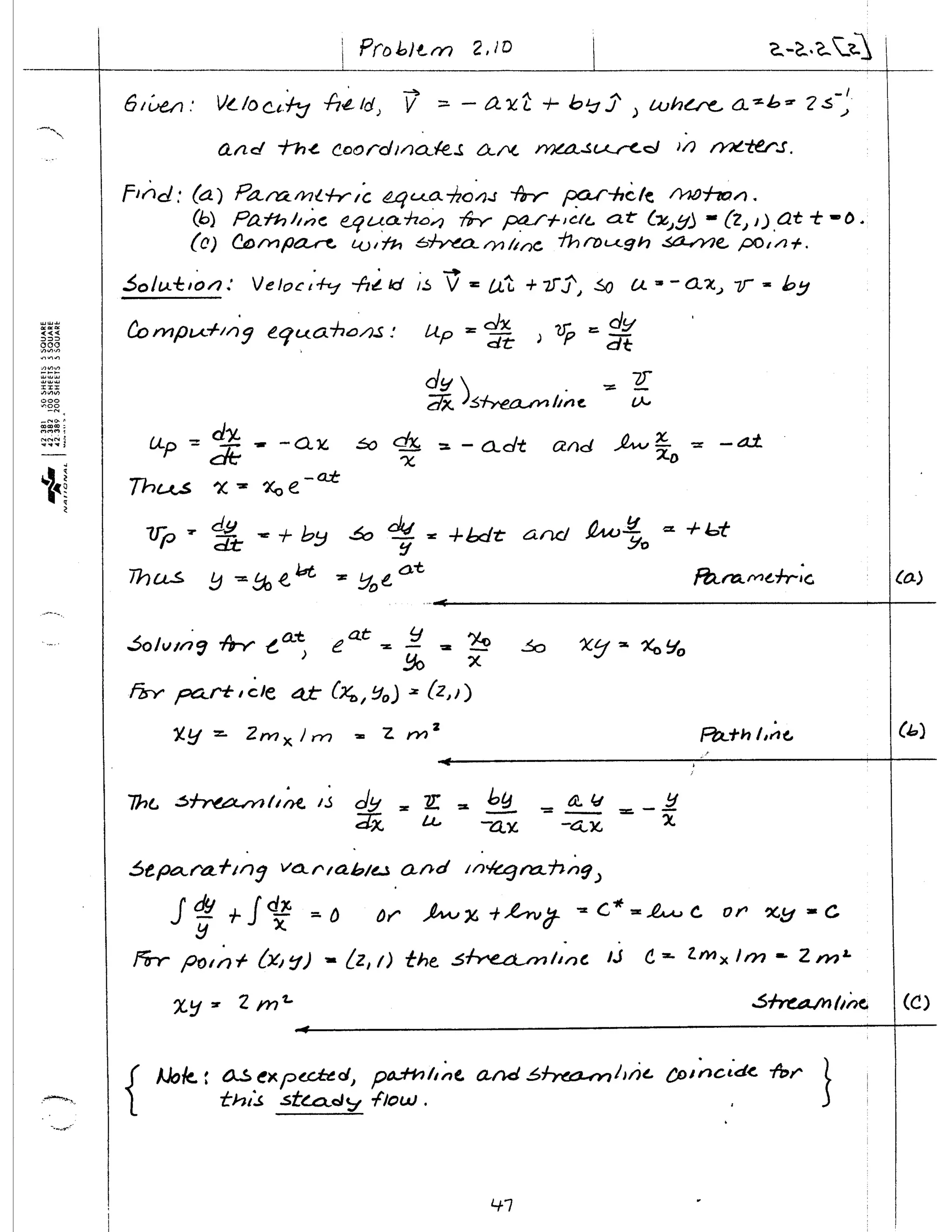 [Solution manual] fluid mechanics fox & mcdonald | PDF
