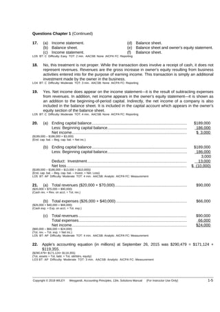 Solution manual for Accounting Principles 13th Edition by. Weygandt | PDF