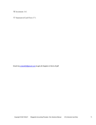 Solution manual for accounting principles 14th edition jerry j weygandt ...