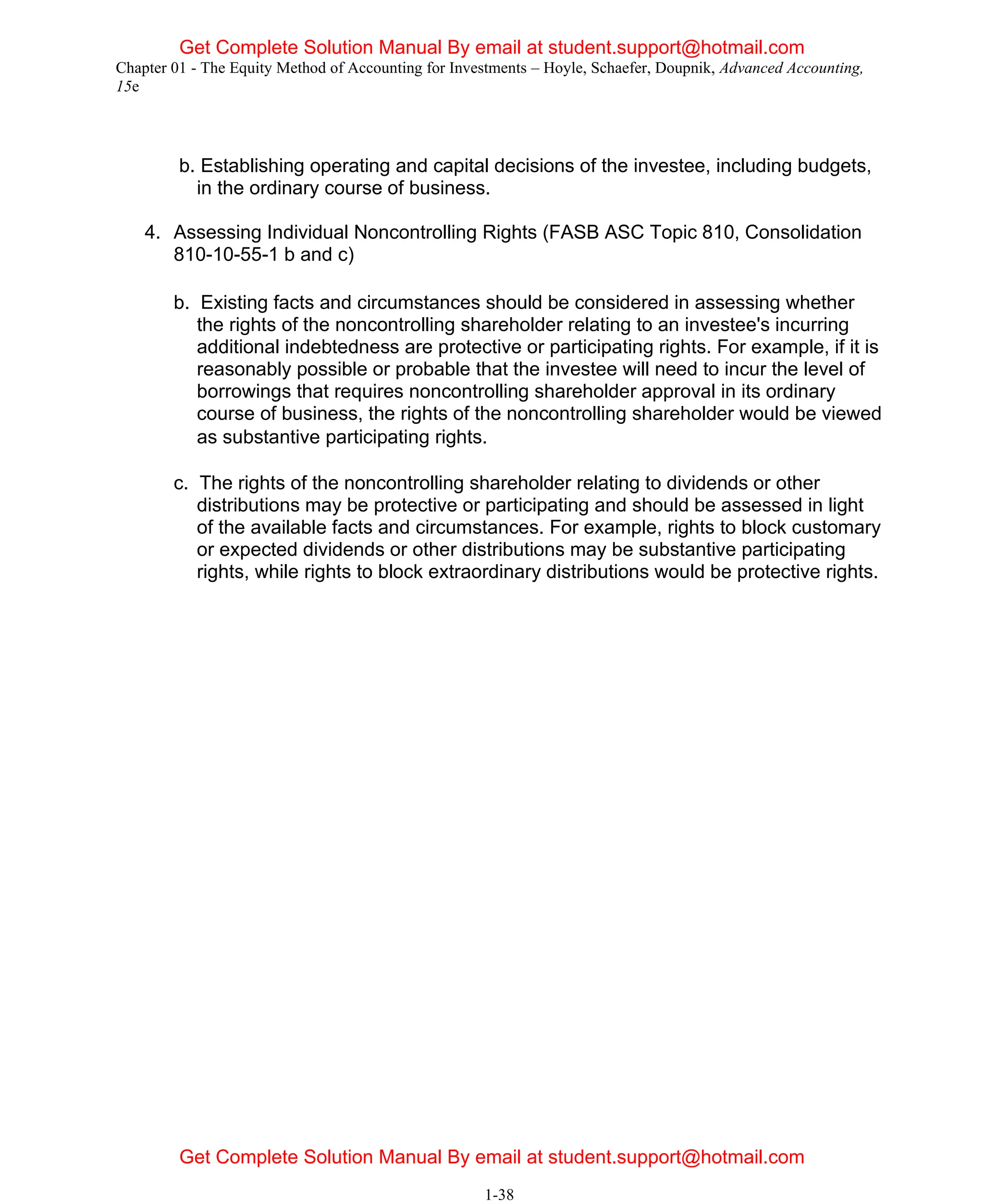 Solution Manual for Advanced Accounting, 15e Joe Ben Hoyle, Thomas ...