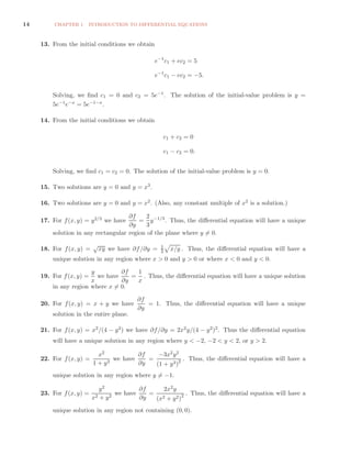 Answers to Problems for Advanced Engineering Mathematics 6th Edition International Student ...