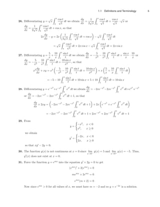 Answers to Problems for Advanced Engineering Mathematics 6th Edition International Student ...