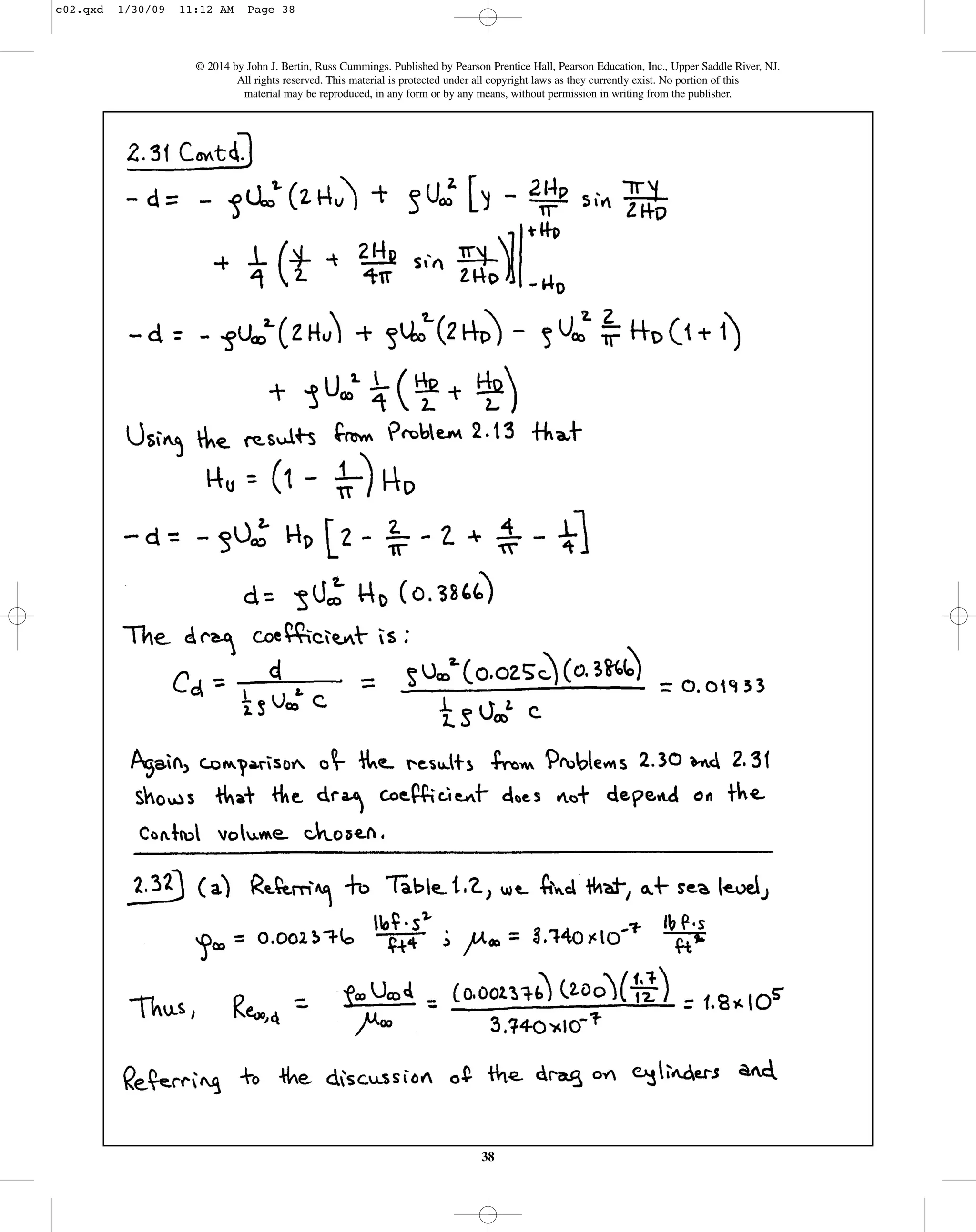 Solution manual for aerodynamics for engineers 6th edition john bertin ...