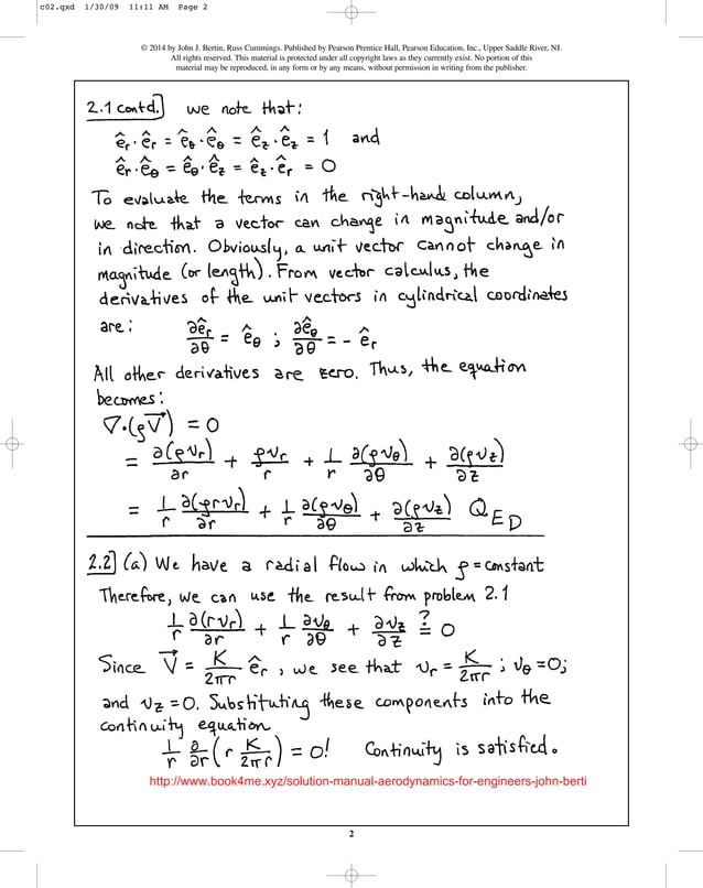 Solution manual for aerodynamics for engineers 6th edition john bertin ...