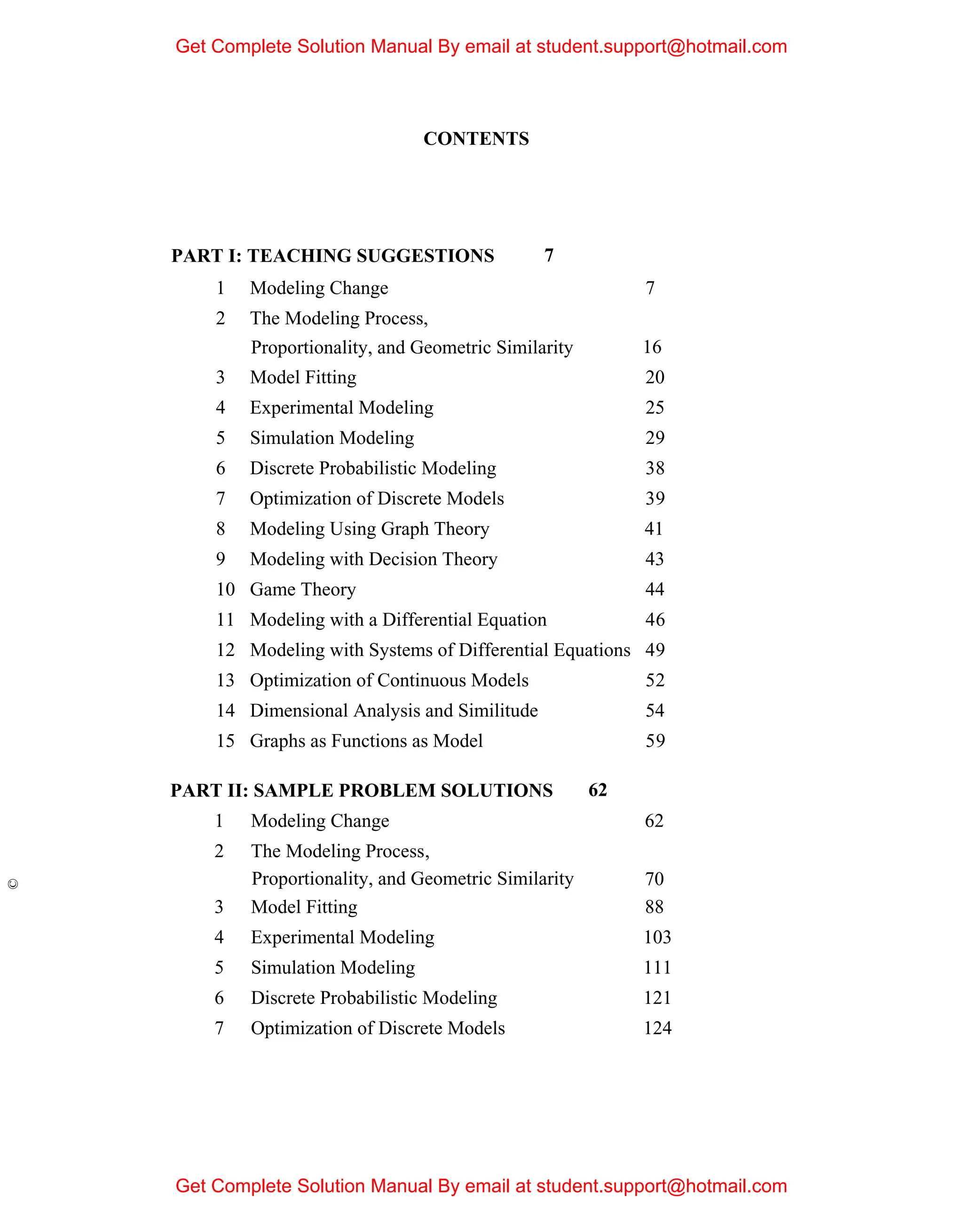 Solution Manual For A First Course in Mathematical Modeling, 5e Frank ...