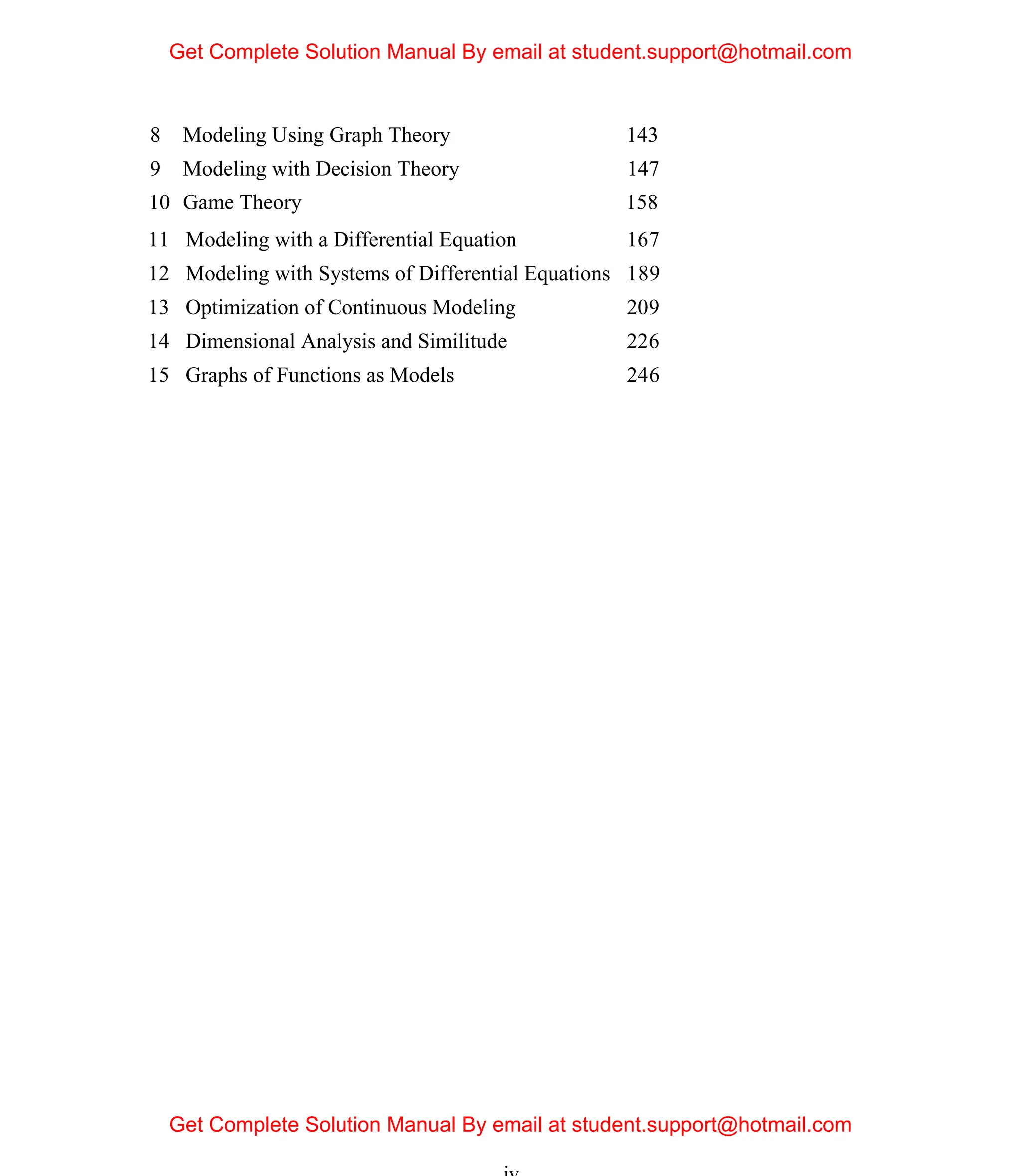 Solution Manual For A First Course in Mathematical Modeling, 5e Frank ...