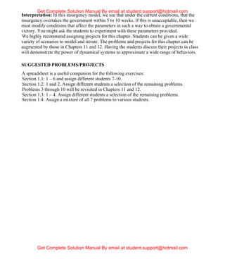 Solution Manual For A First Course in Mathematical Modeling, 5e Frank ...