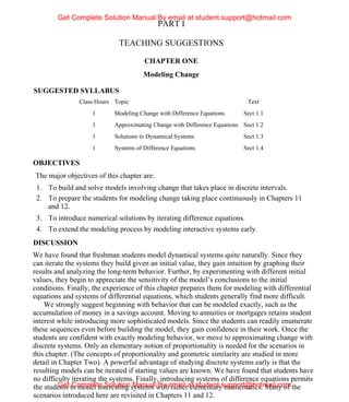 Solution Manual For A First Course in Mathematical Modeling, 5e Frank ...