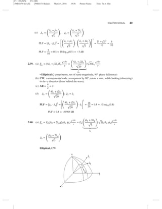 Solutions for Problems in Antenna Theory (4th Edition) by Constantine ...