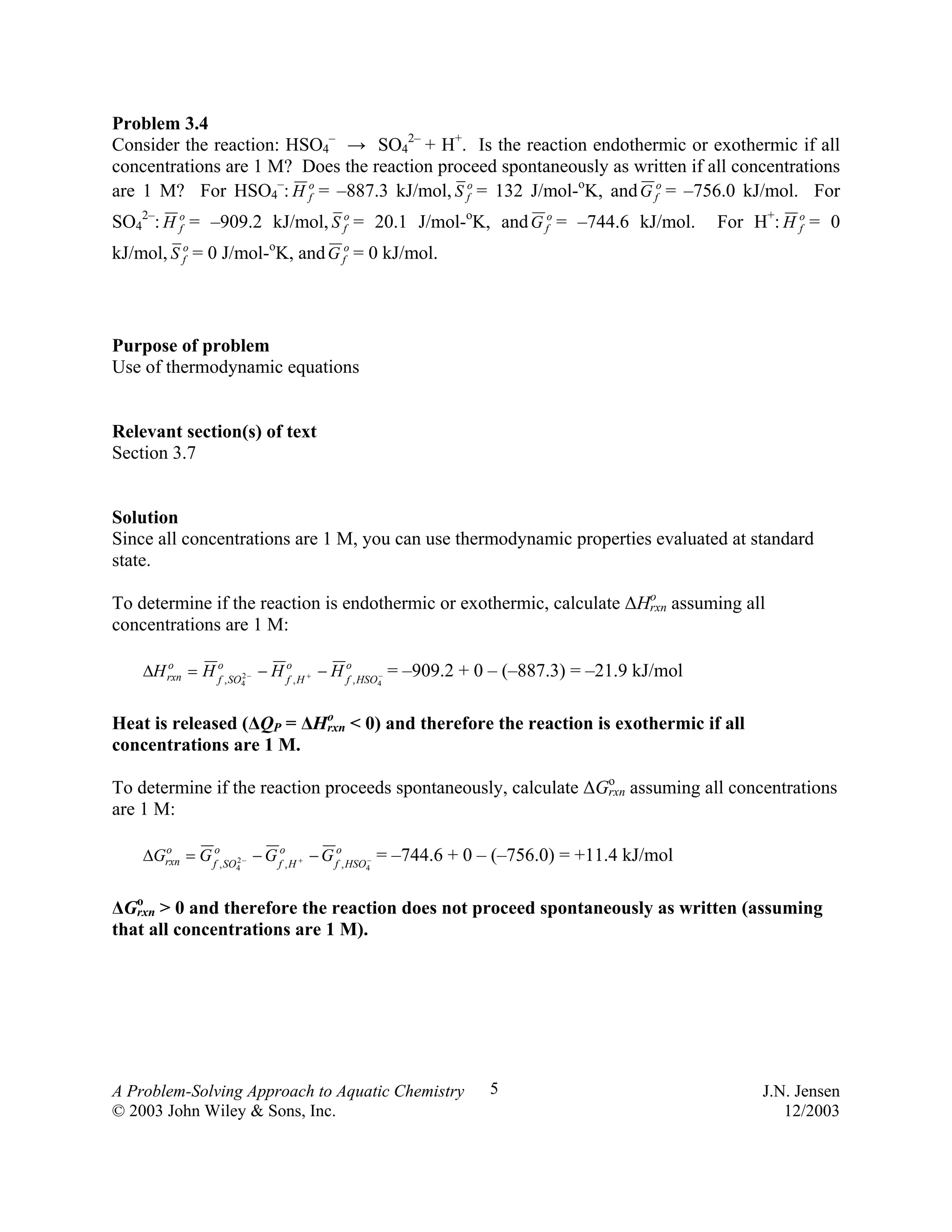 Solution Manual for A Problem-Solving Approach to Aquatic Chemistry ...