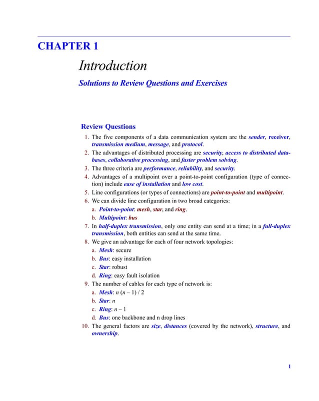 Solution manual for_data_communications | PDF | Computer Networking | Computing