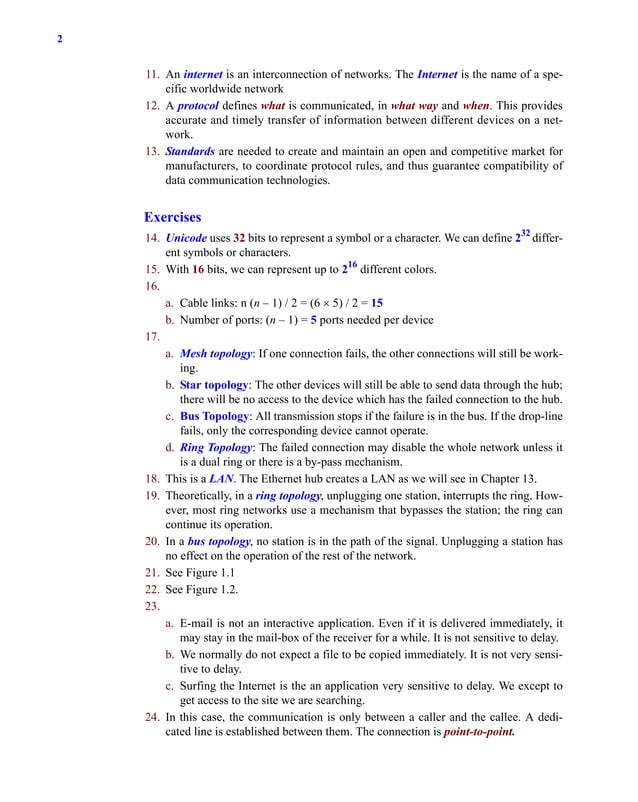 Solution manual for_data_communications | PDF | Computer Networking | Computing