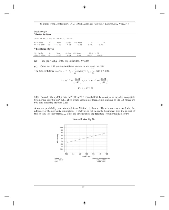 Solution manual for design and analysis of experiments 9th edition ...