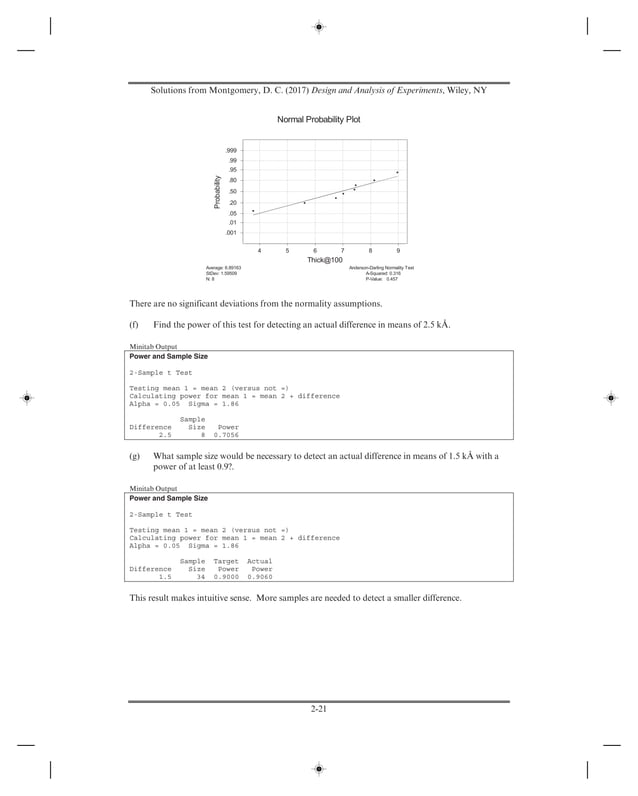 Solution manual for design and analysis of experiments 9th edition douglas c. montgomery | PDF ...