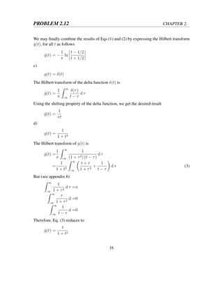 Solutions for Problems in Digital Communication Systems by Haykin | PDF