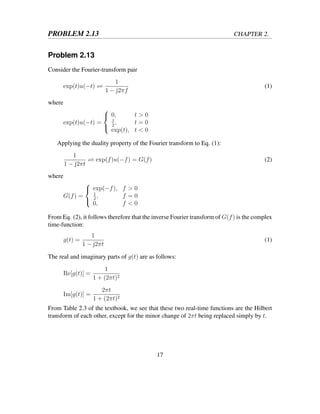 Solutions for Problems in Digital Communication Systems by Haykin | PDF