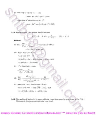 Answers to Problems for Digital Control System Analysis & Design 4th ...